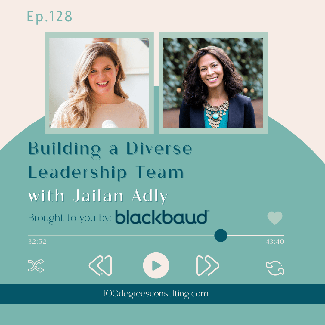 Building a Diverse Leadership Team with Jailan Adly - 100 Degrees ...